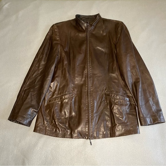 Danier | Jackets & Coats | Danier Italian Leather Jacket Brown ...